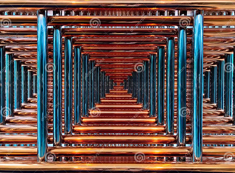 Lines and Forms that Create Recursion Stock Image - Image of ...