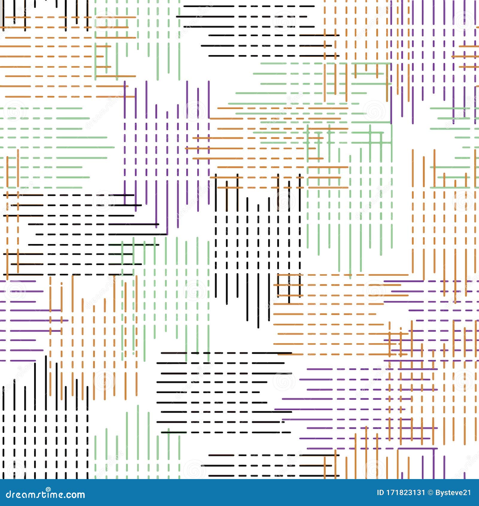 Lines Geometric Plaid Seamless Pattern Stock Vector - Illustration of ...