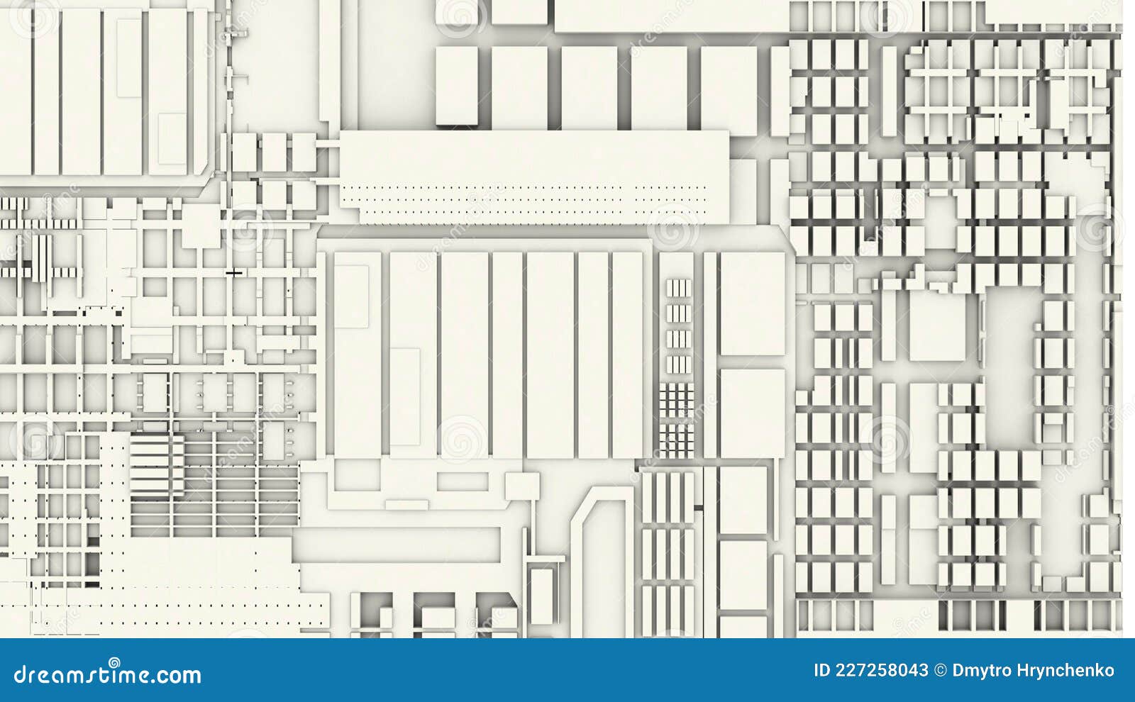Lines Geometry Background. Block Shapes Of Flat View.. 3D Clay Render ...