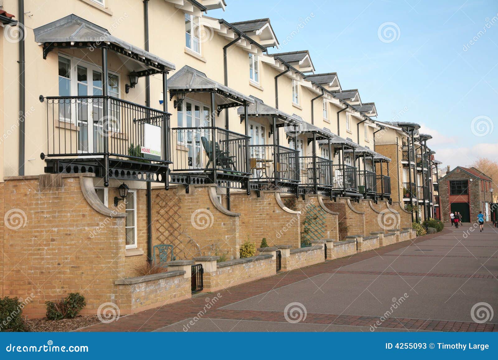 Lines of homes stock image. Image of walls, house, fashionable - 4255093