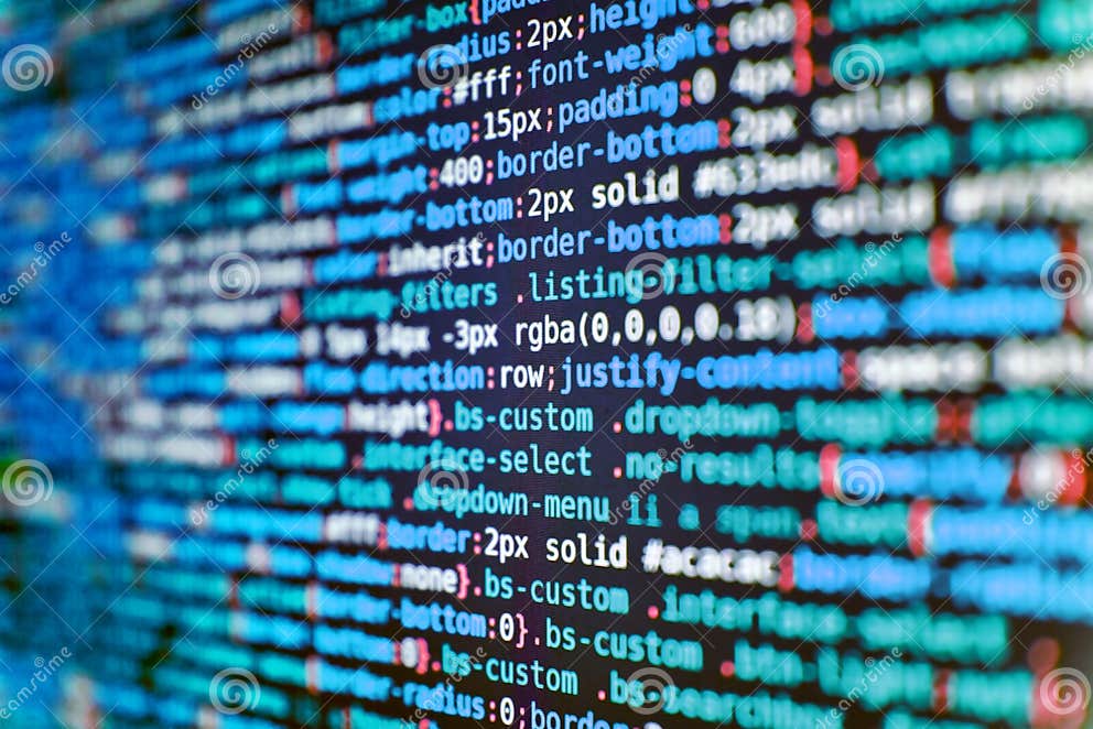Lines Of Html Code Visible Php Language And Coding Function Developer 3778