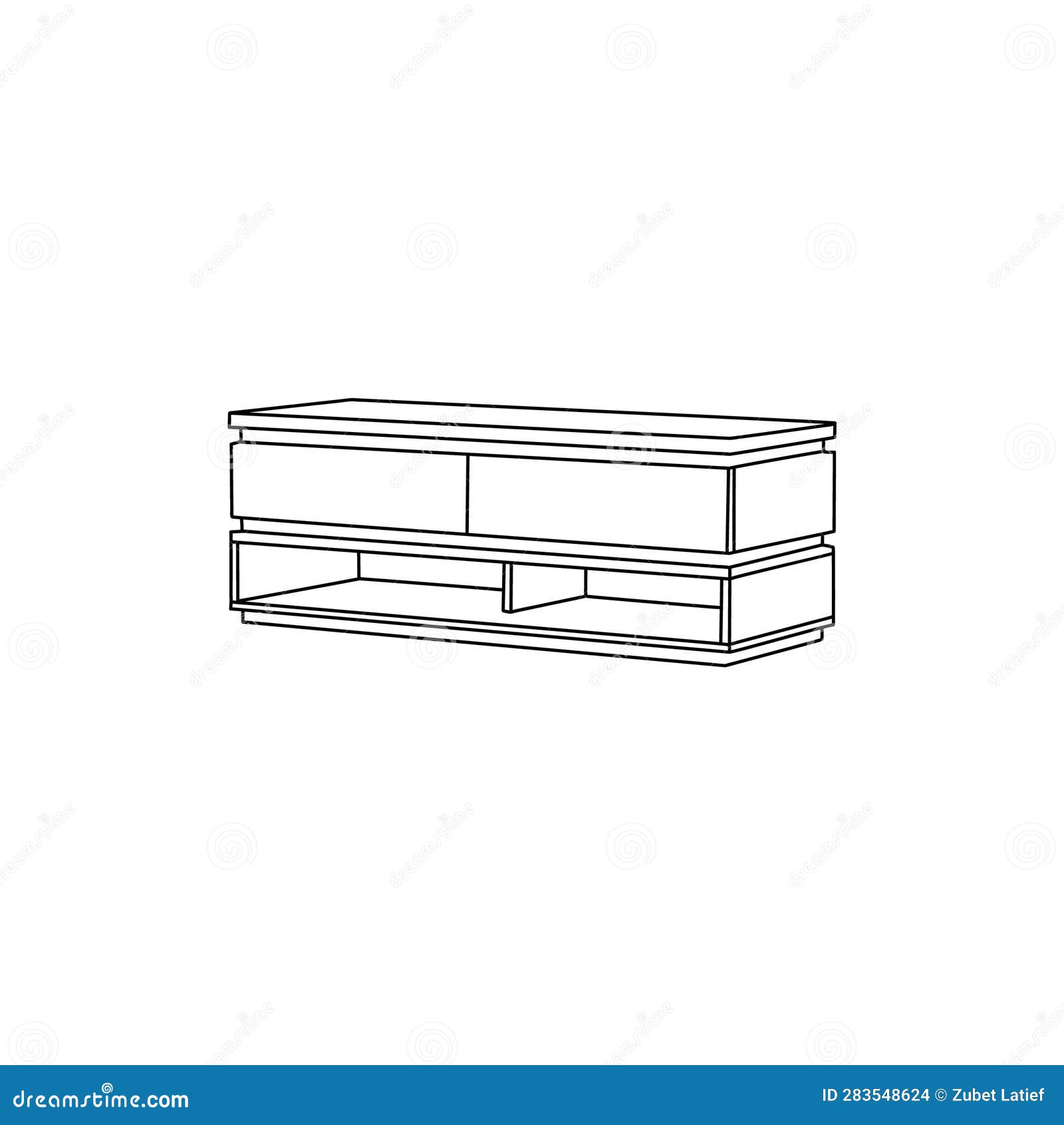 Lines Interior Design of Drawer Logo Symbol Icon, Vector Graphic Design ...
