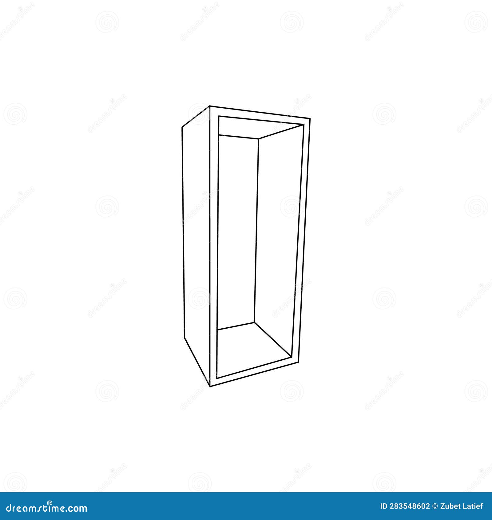 Lines Interior Design of Rectangular Box Logo Symbol Icon, Vector ...