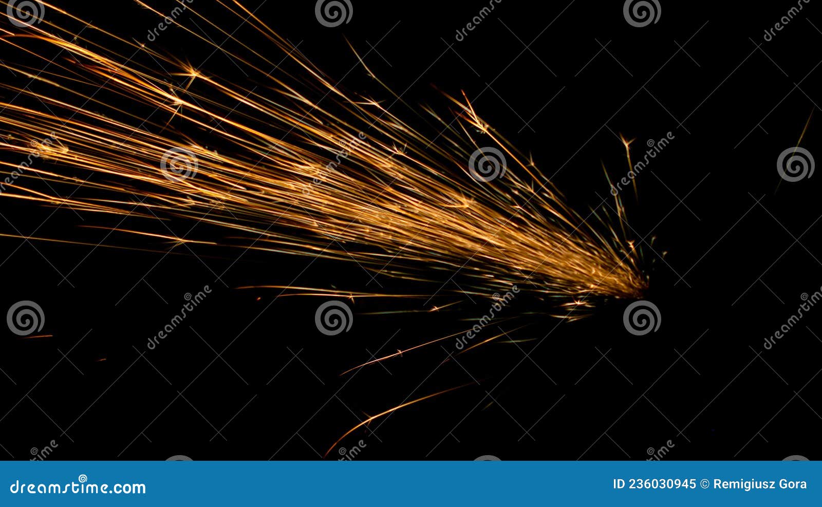 Lines of Light. Sparks in the Dark Stock Image - Image of vehicle, blue ...