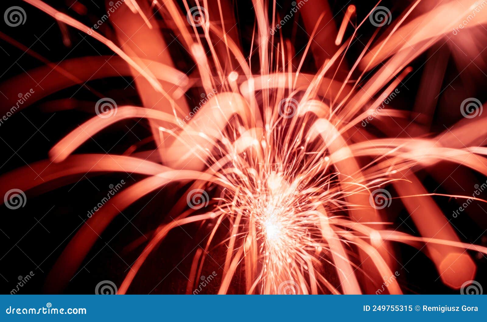 Lines of Light. Sparks in the Dark Stock Image - Image of effect, fire ...