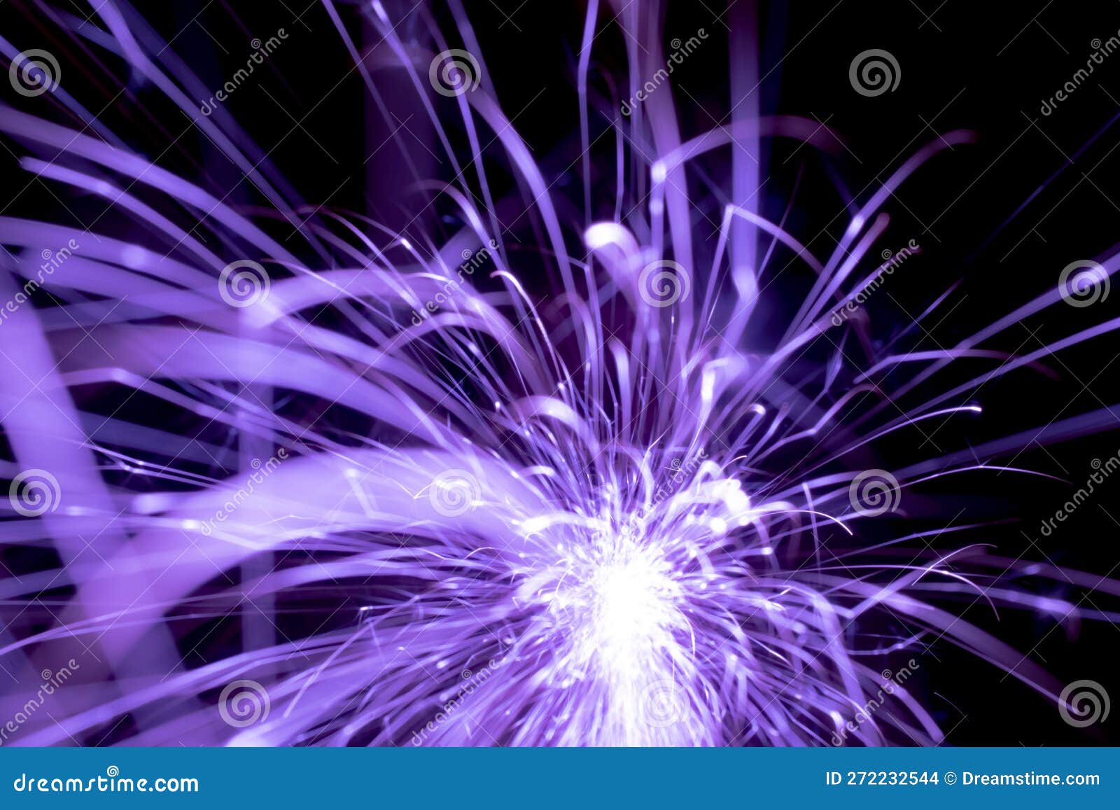 Lines of Light. Sparks in the Dark Stock Photo - Image of blue ...