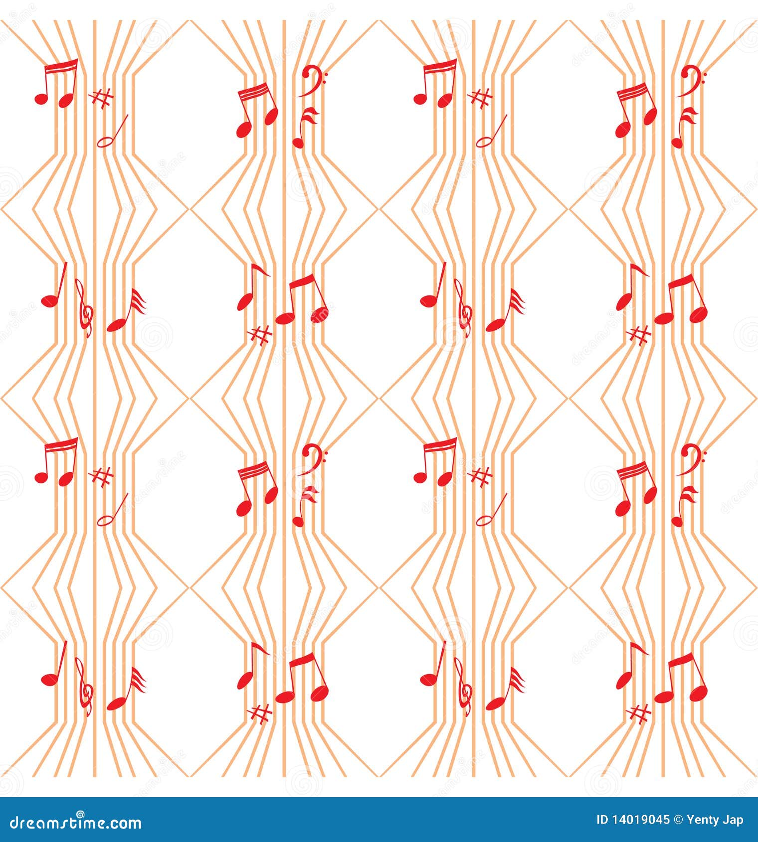 Lines Music Pattern 2 stock vector. Illustration of decoration - 14019045
