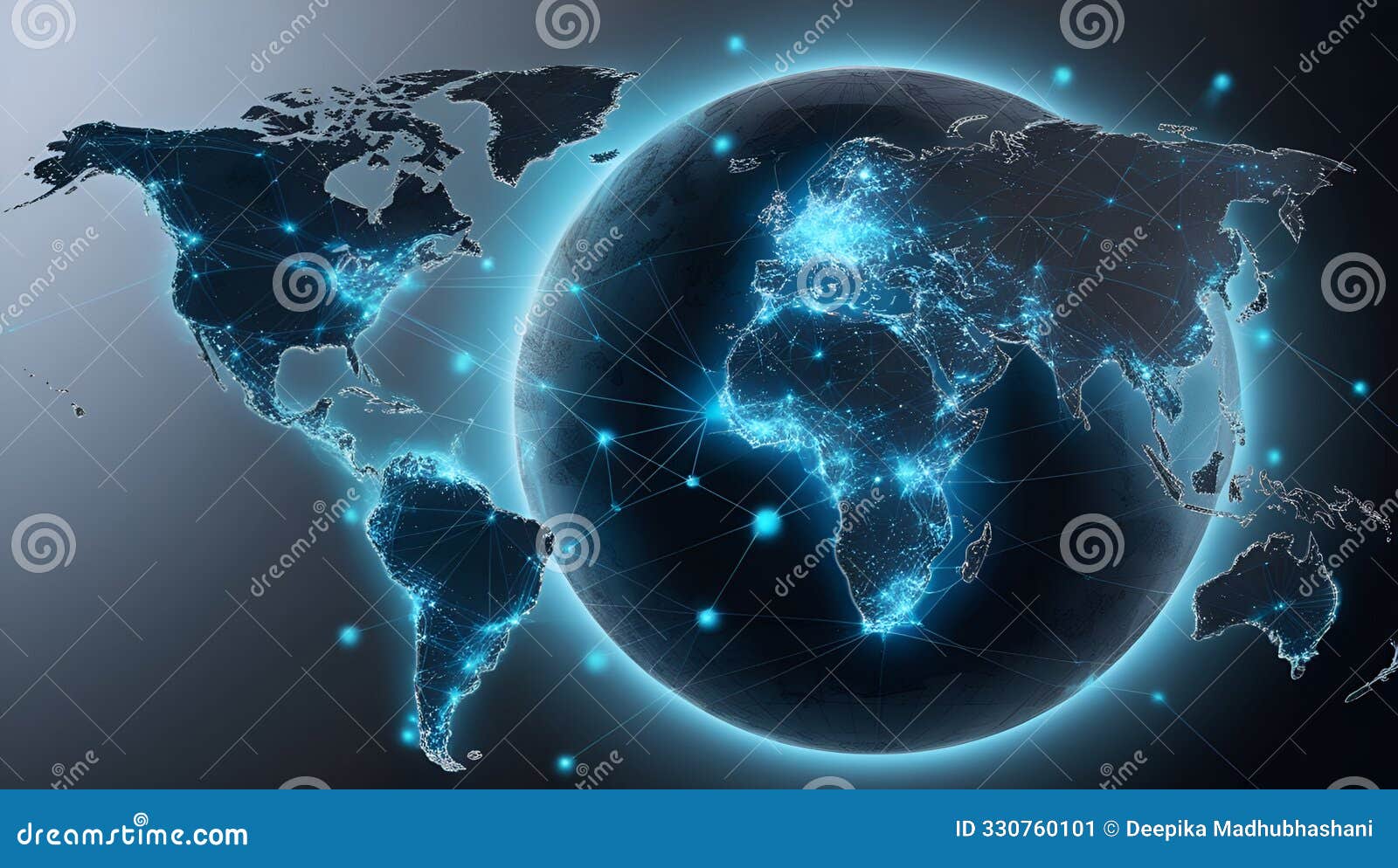World Map Background, Digital World Map, Global Map, Globalization ...