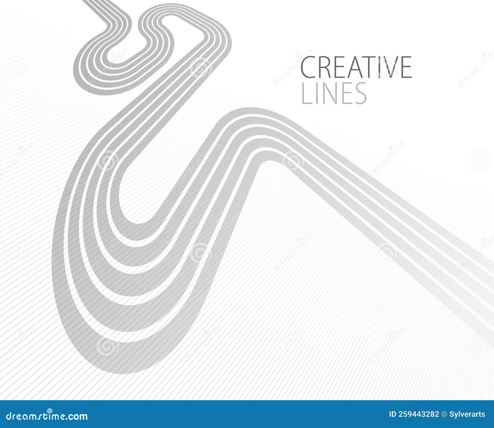 Lines in Perspective Vector Abstract Background in Light Grey and White ...