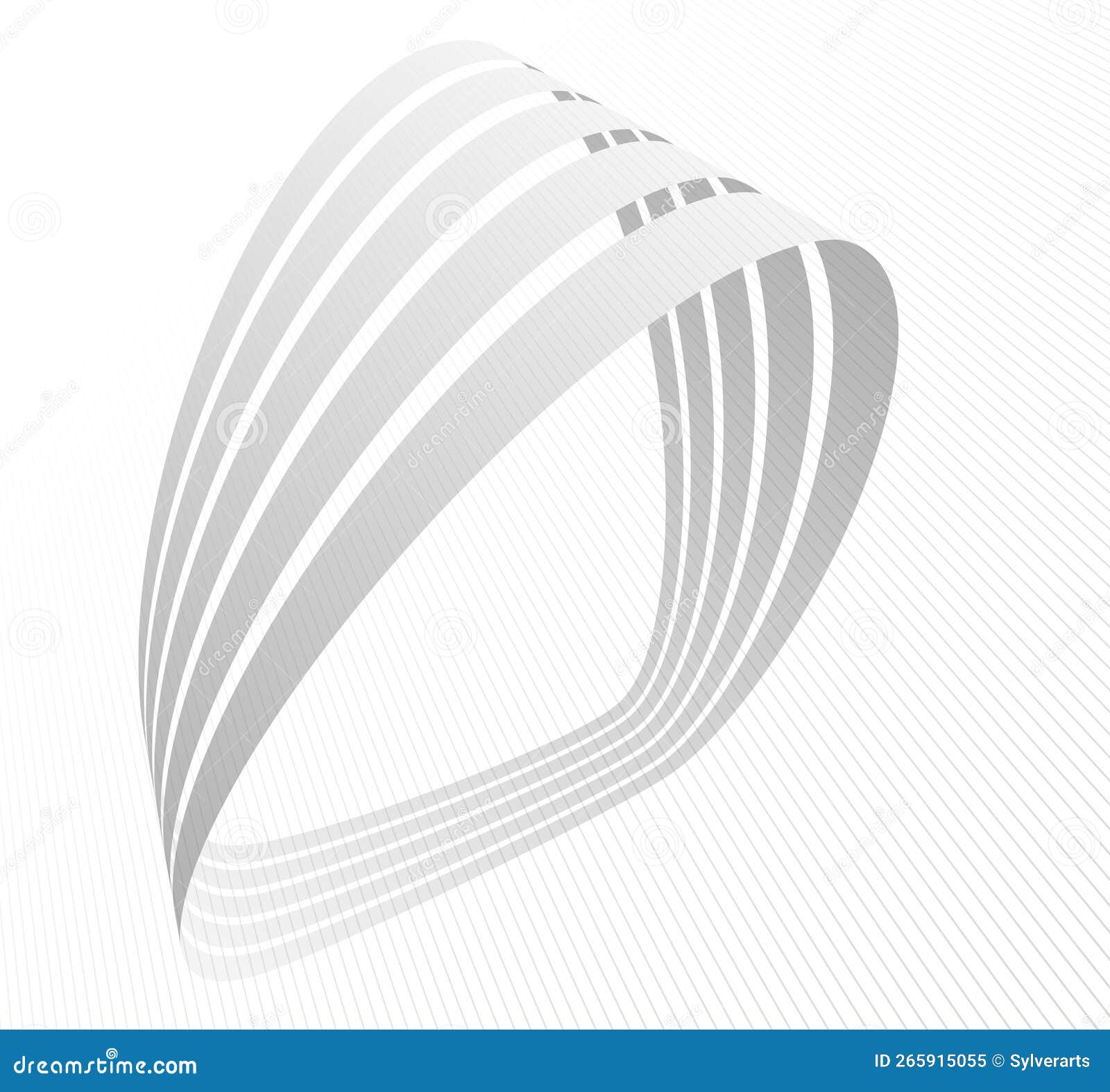 Lines in Perspective Vector Abstract Background in Light Grey and White ...