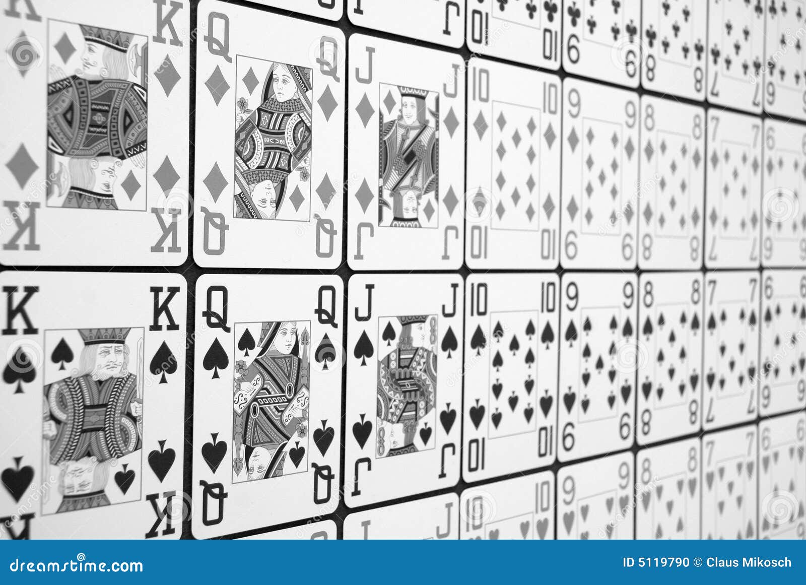 Lines of Pokercards stock photo. Image of black, deck - 5119790