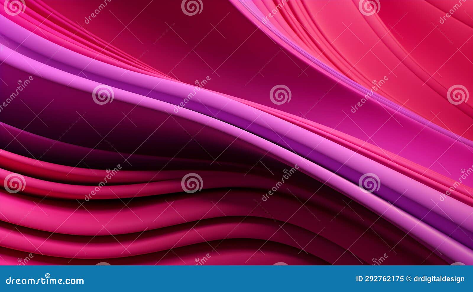 Abstract 3D Background of Soft Waves in Fuchsia Colors. Elegant ...