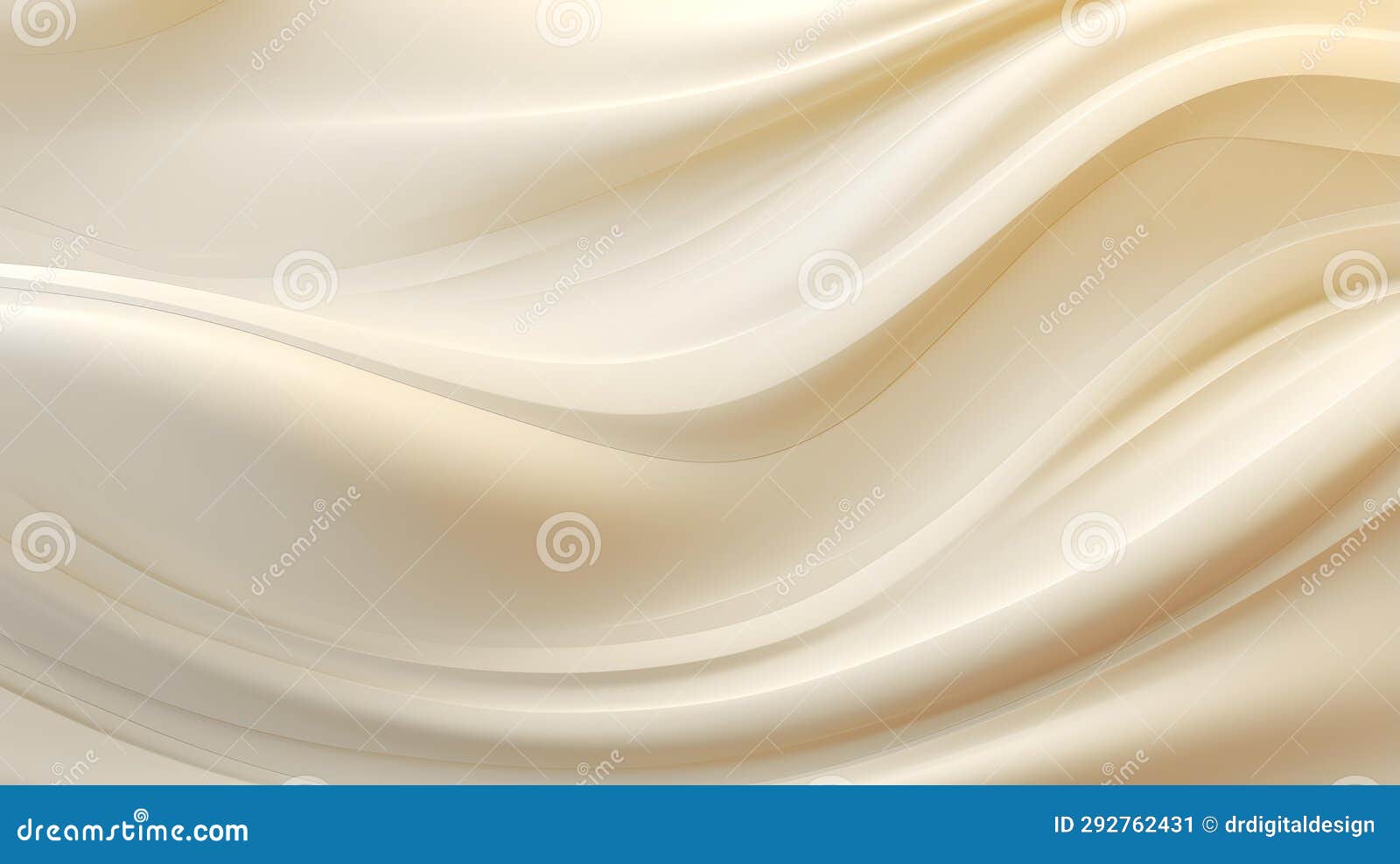 Abstract 3D Background of Soft Waves in Ivory Colors. Elegant Wallpaper ...