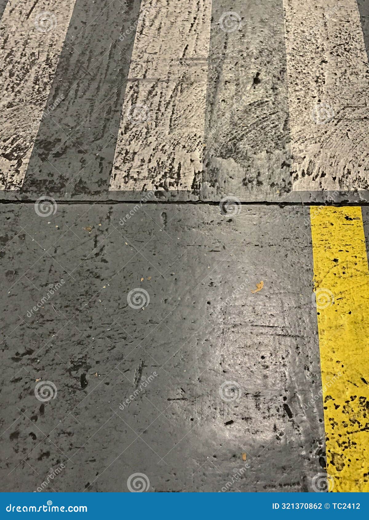 Lines for Road Demarcation. Traffic Symbols Stock Photo - Image of ...