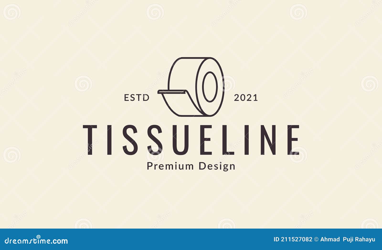 Lines Roll Tissue or Paper Logo Design Vector Icon Symbol Illustration ...