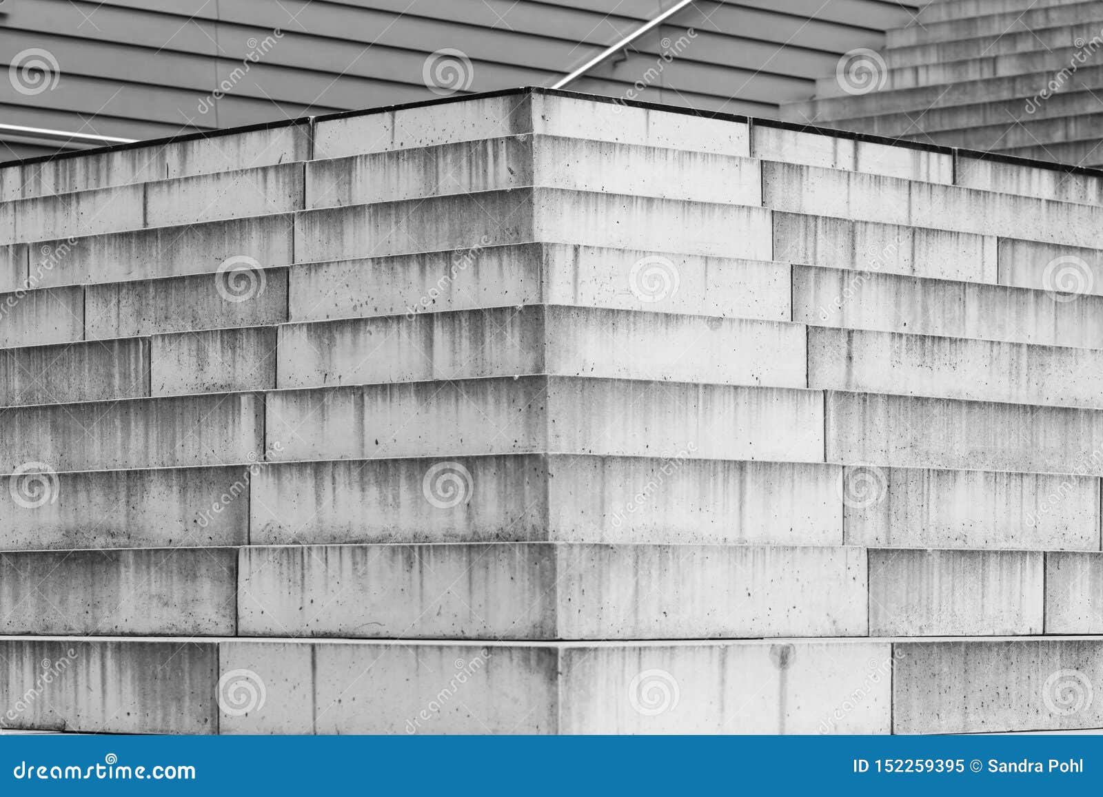 Structure Of Grey Concrete Stairs Royalty-Free Stock Image ...