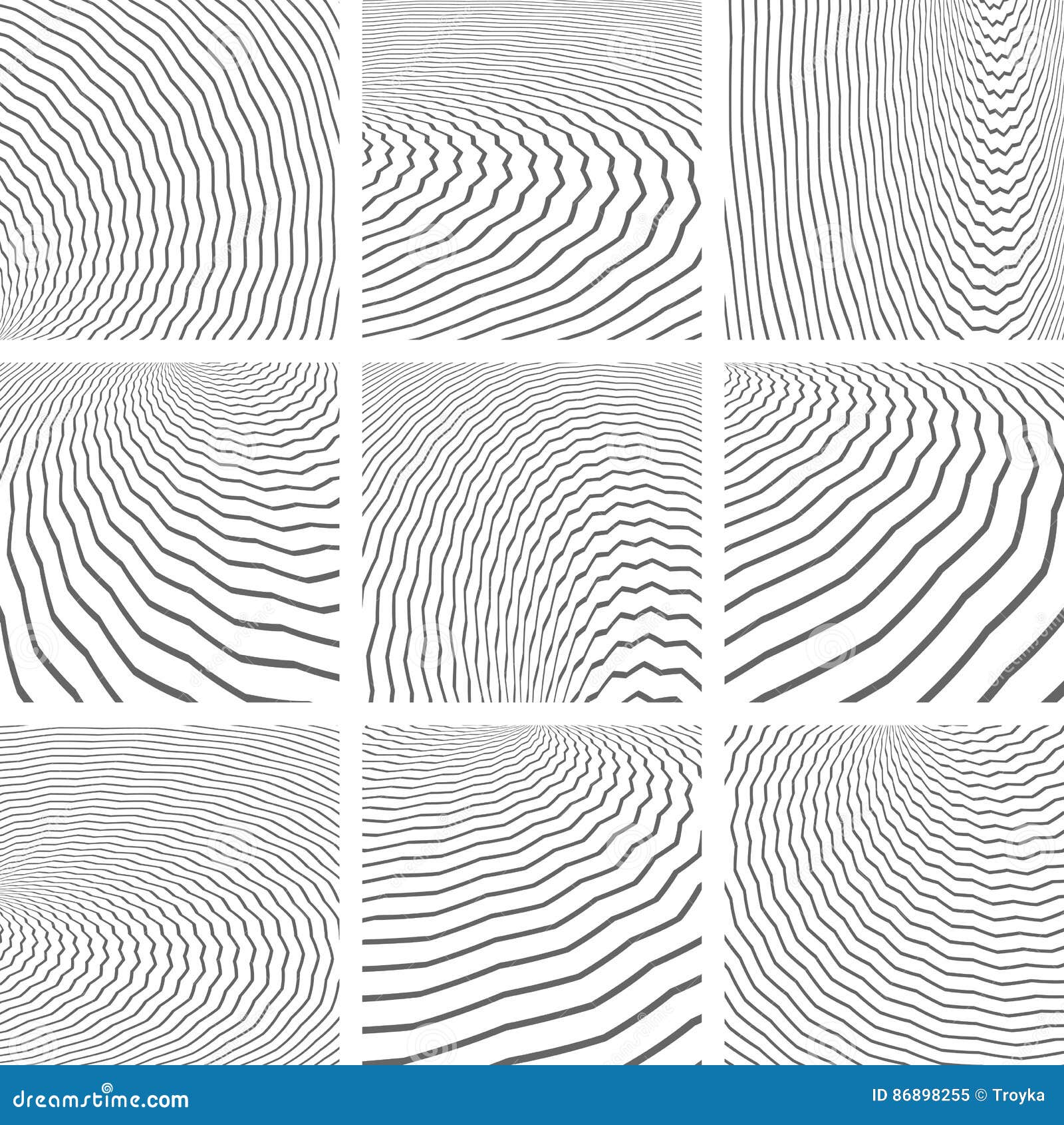 Lines Texture. Abstract Backgrounds Set. Stock Vector - Illustration of ...
