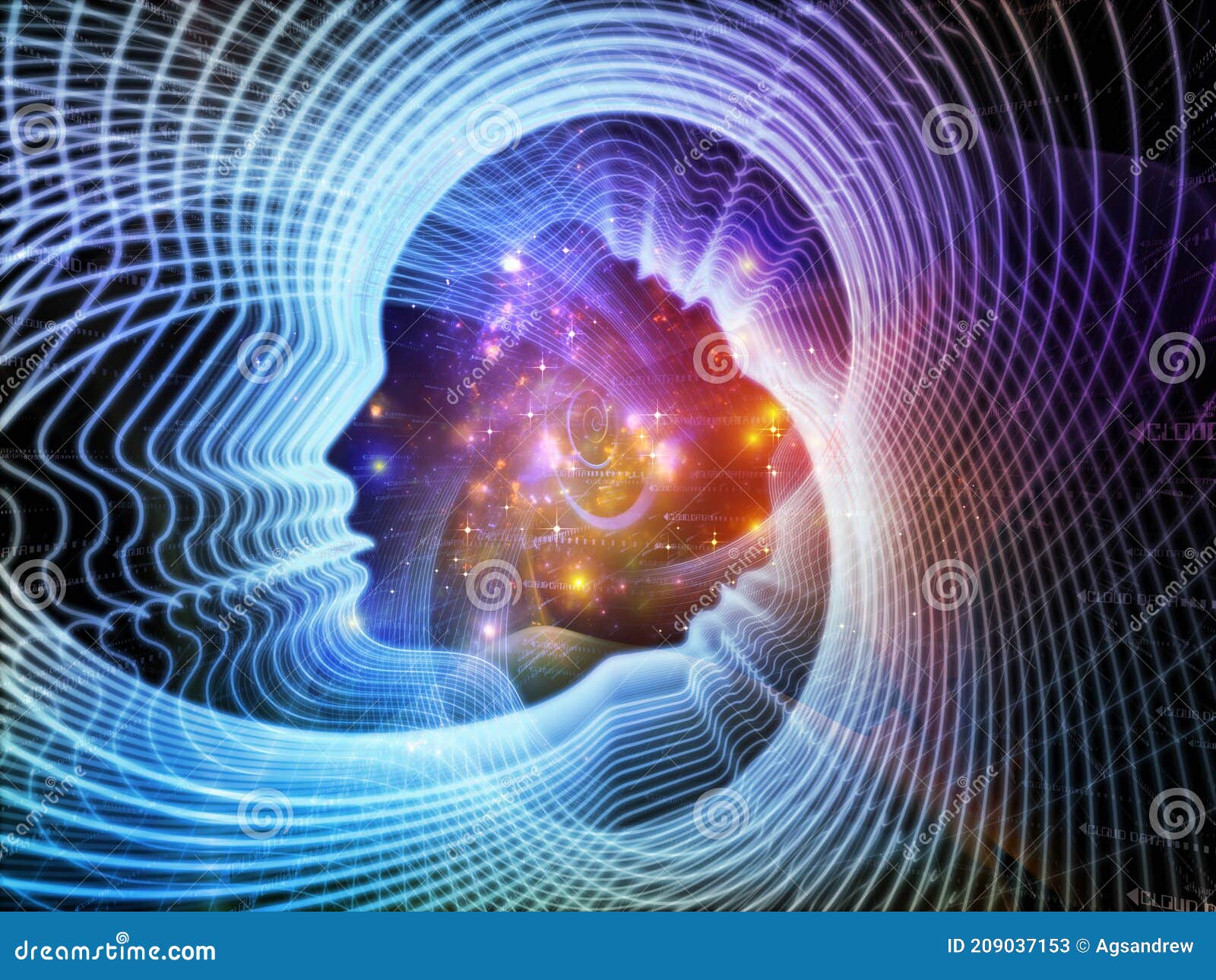 Lines of Thought stock illustration. Illustration of orbit - 209037153