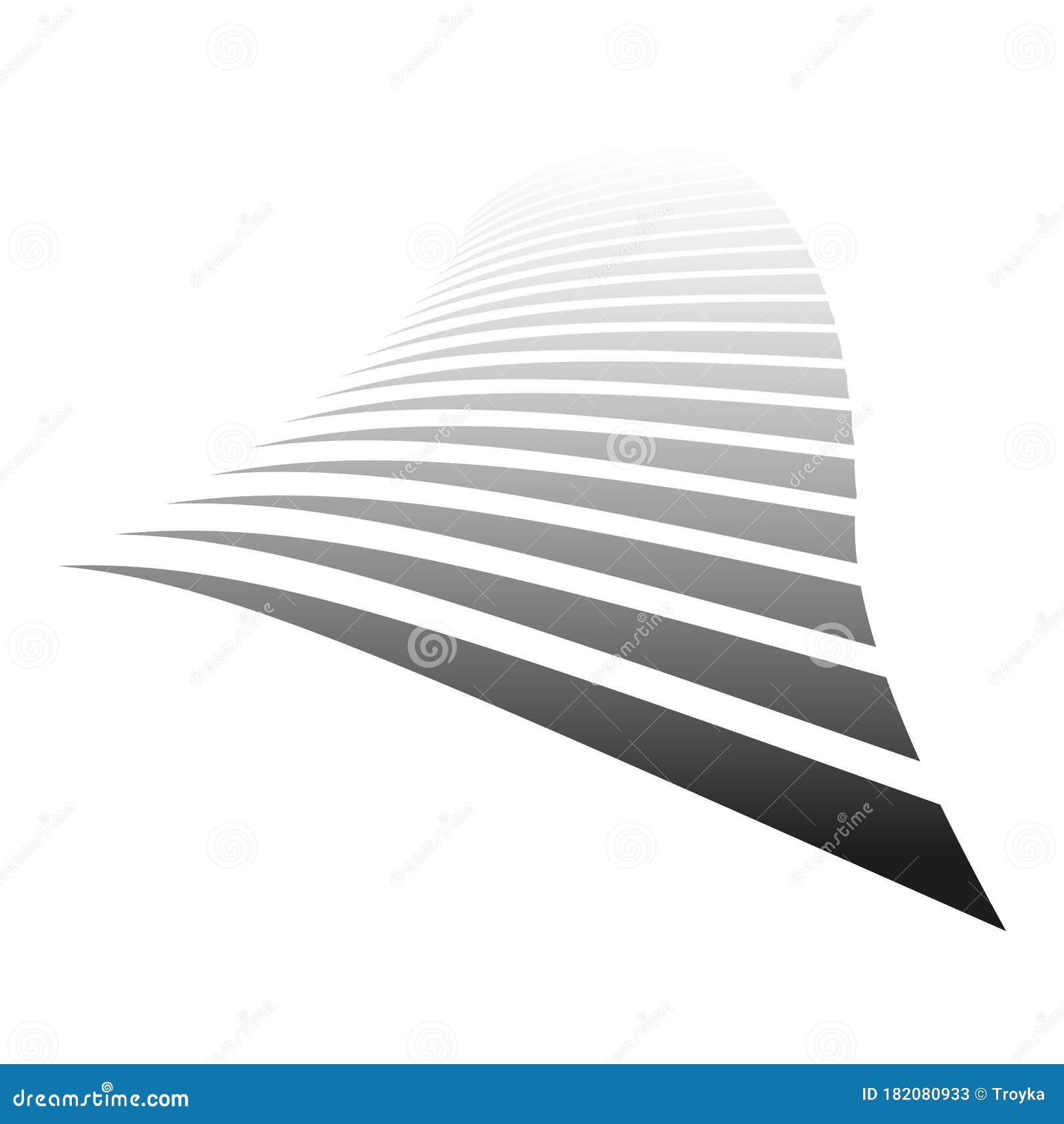 Lines on White Background. Diminishing Perspective View Stock Vector ...