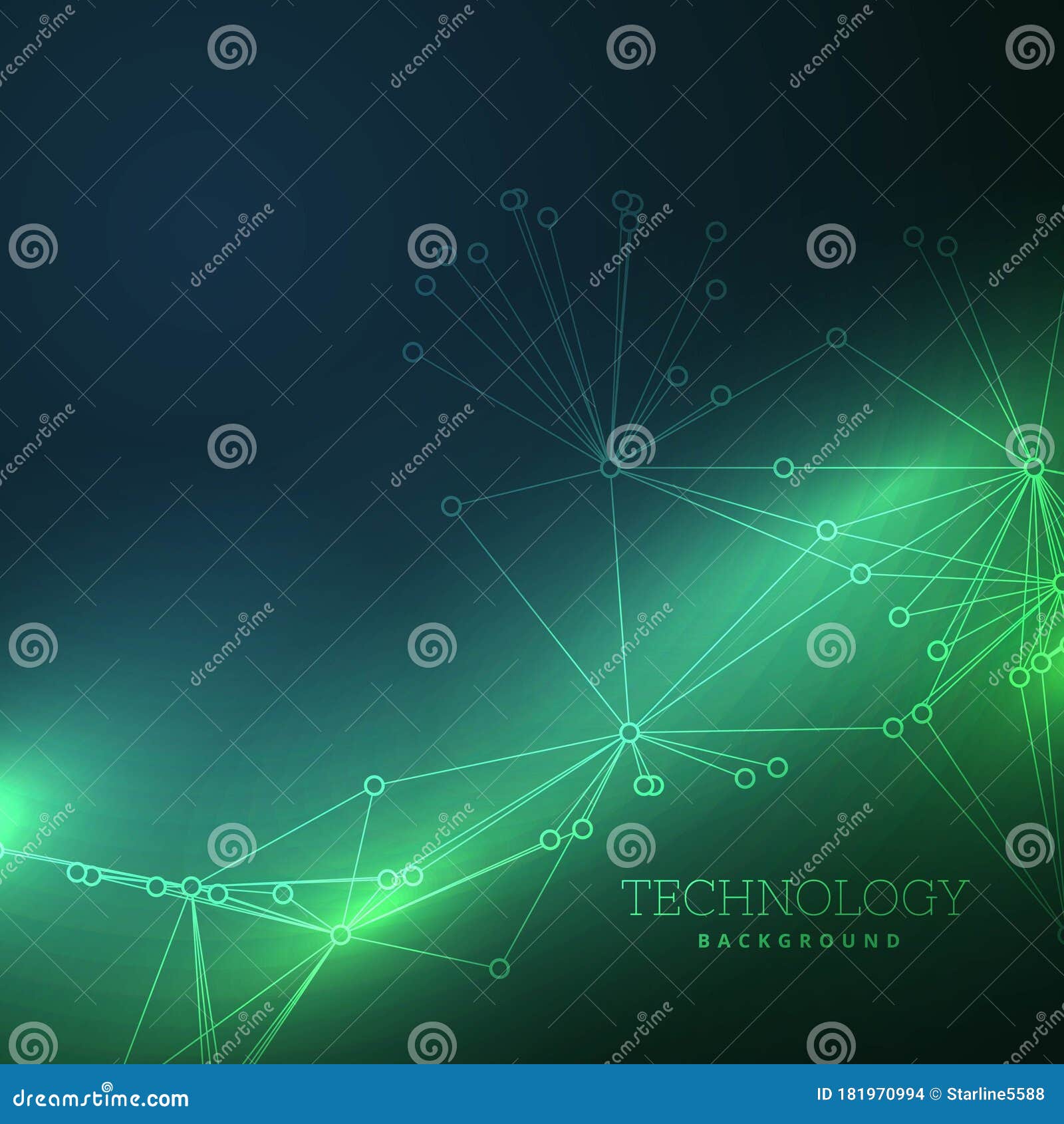 Green Technology Background Vector Design Stock Vector - Illustration ...