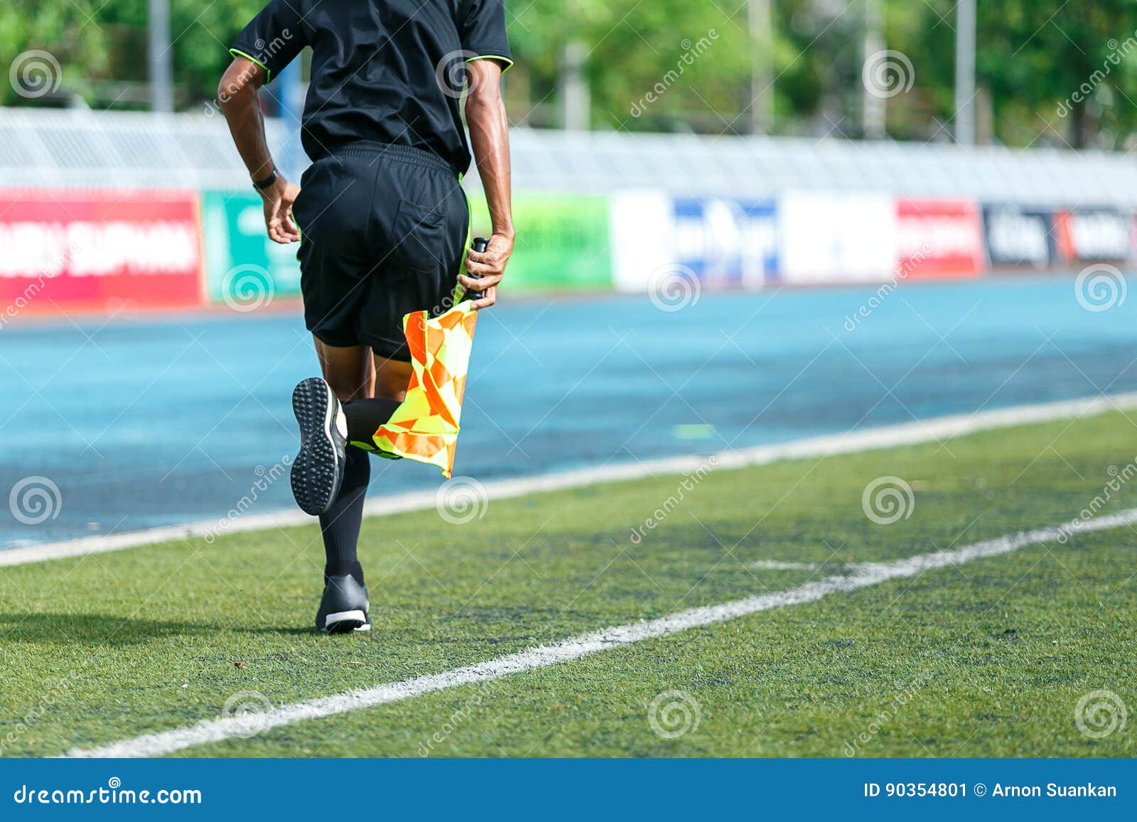 Linesman. stock image. Image of hold, competition, referee - 90354801