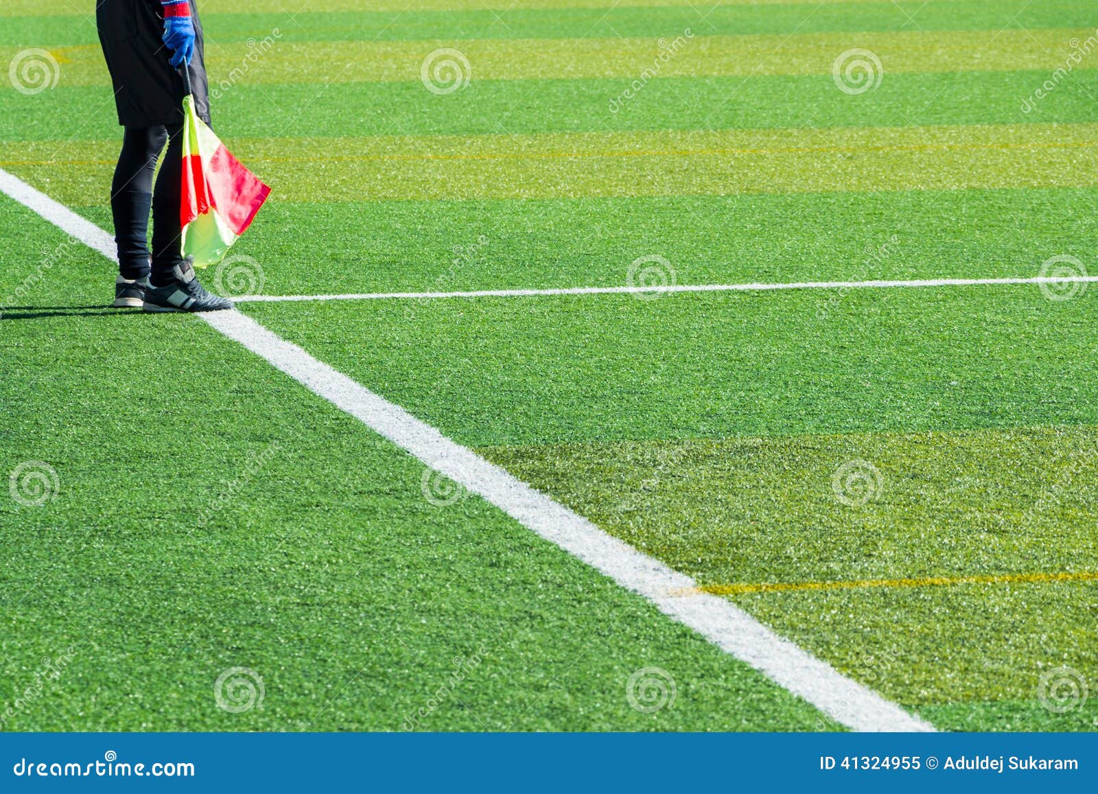 Linesman stock image. Image of grass, offside, stripe - 41324955