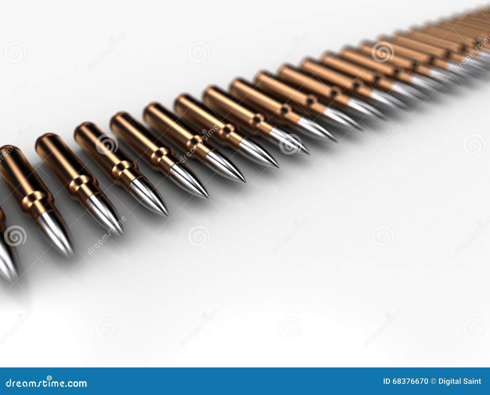 Lineup of Bullets stock illustration. Illustration of cartridge - 68376670