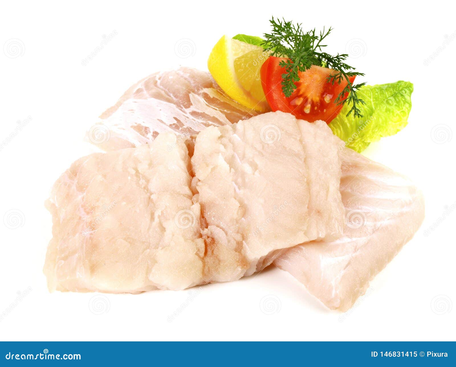 Ling Fish Fillet imagen de archivo. Imagen de cierre - 146831415