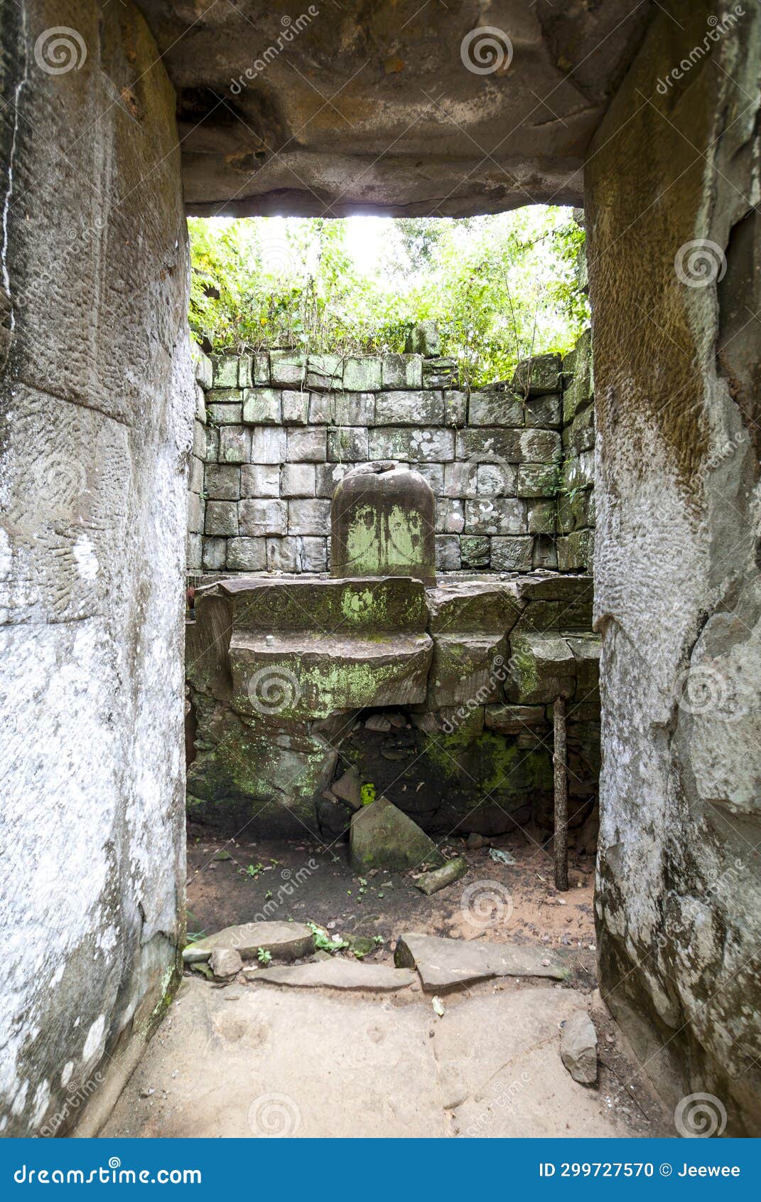 Linga Inside of Koh Ker Temple Complex, Angkor, Cambodia, Asia Stock Photo - Image of famous ...