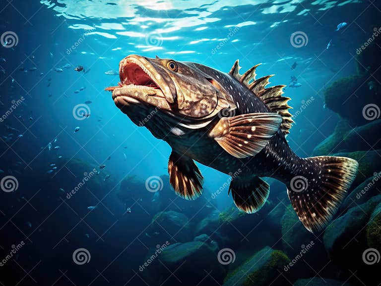 Lingcod stock illustration. Illustration of models, lingcod - 294986020