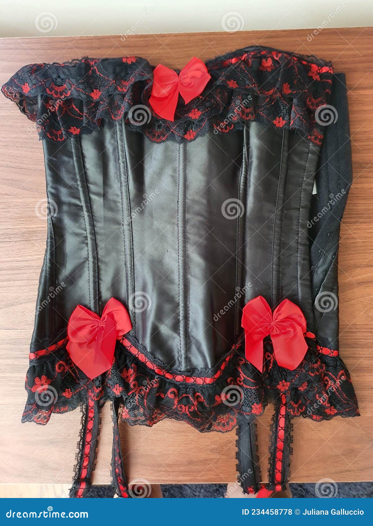 Lingerie corselete stock photo. Image of maroon, textile - 234458778