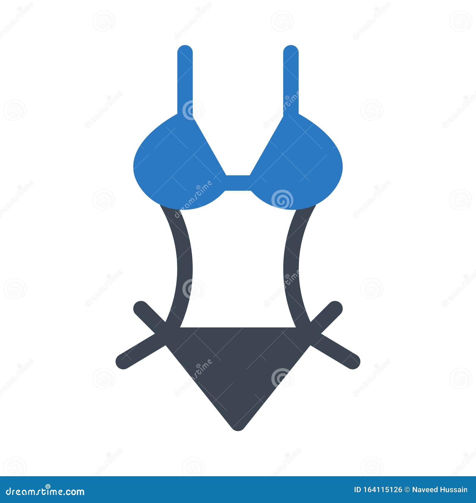 Lingerie Vector Glyph Color Icon Stock Vector Illustration Of