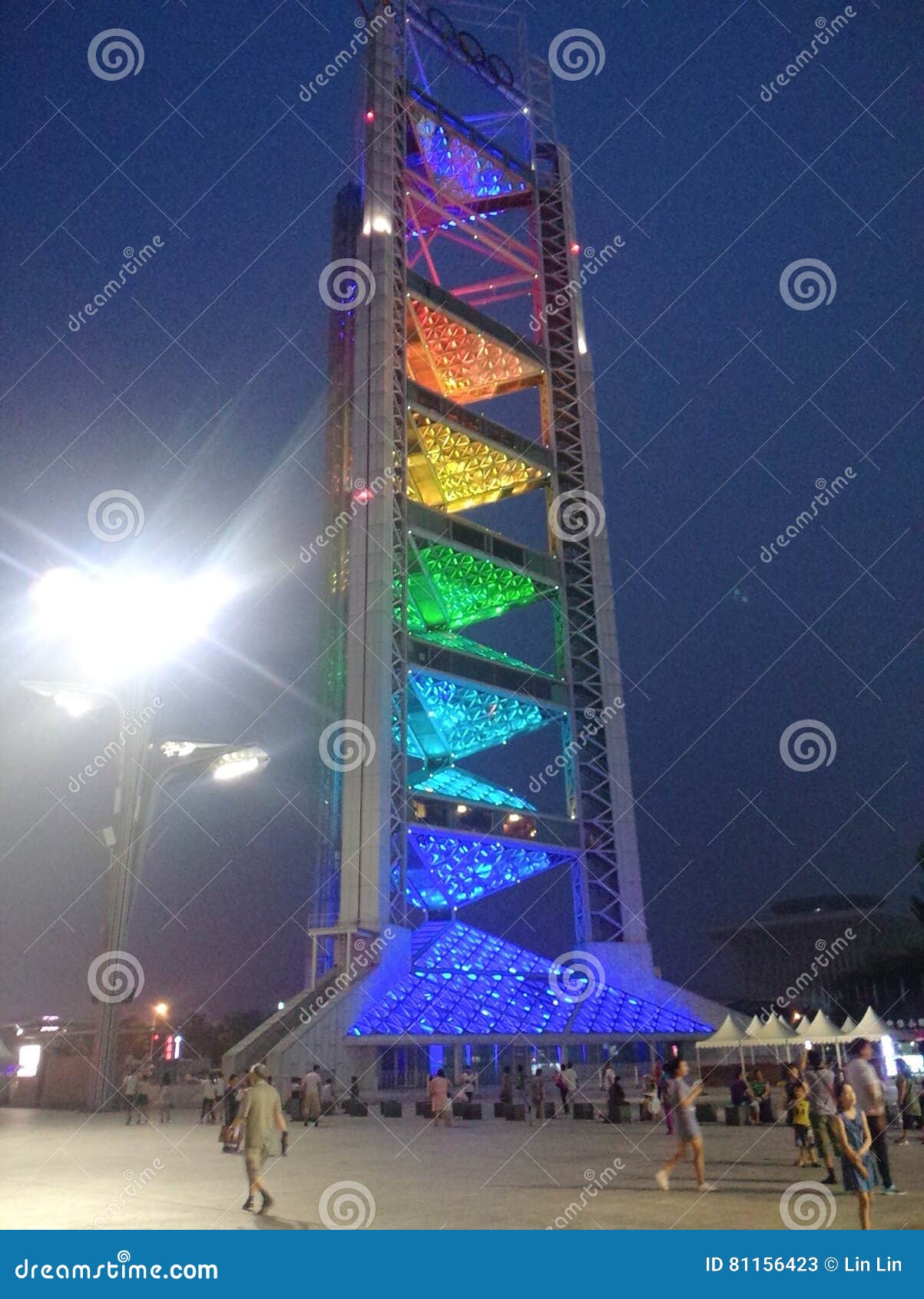 Linglong tower editorial stock photo. Image of linglong - 81156423