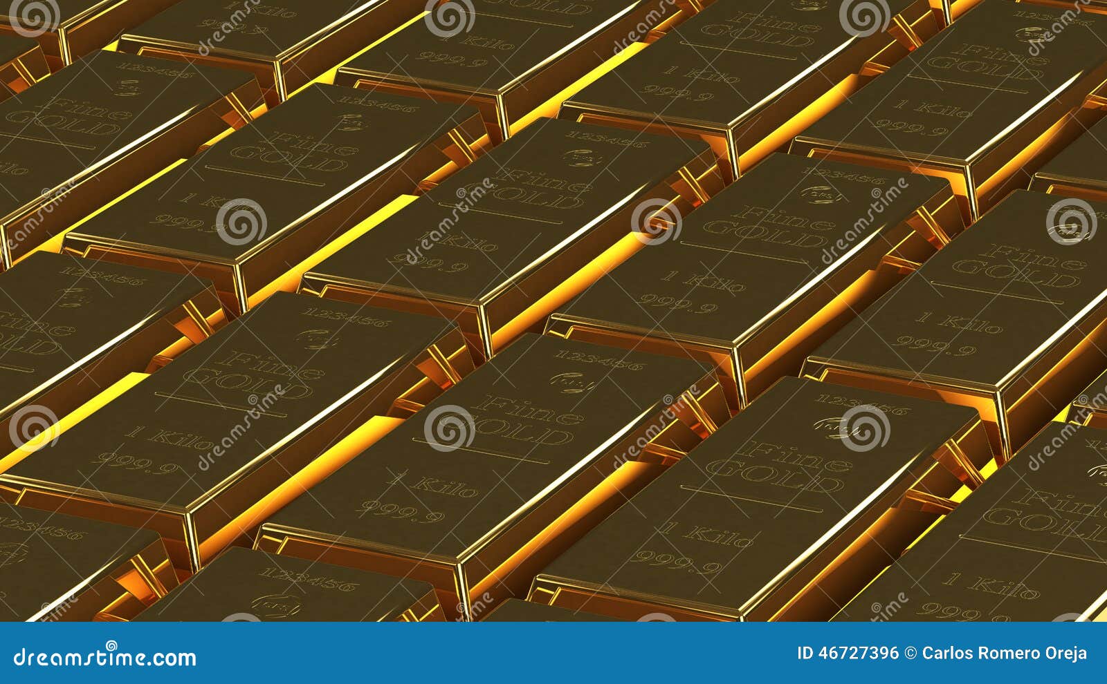 Lingot d'or illustration stock. Illustration du financier - 46727396