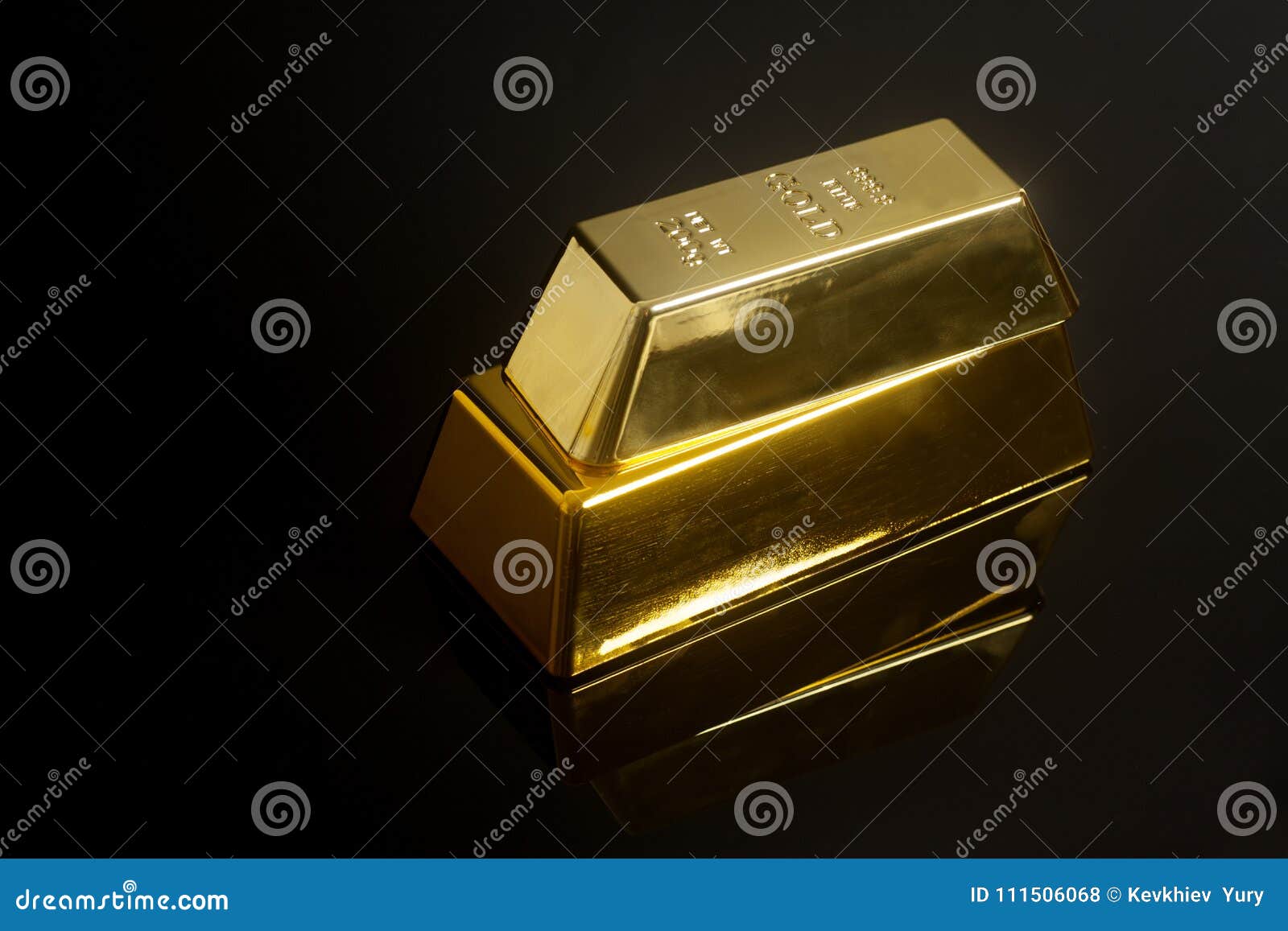 Lingote De Oro En Fondo Negro Foto de archivo - Imagen de negocios ...