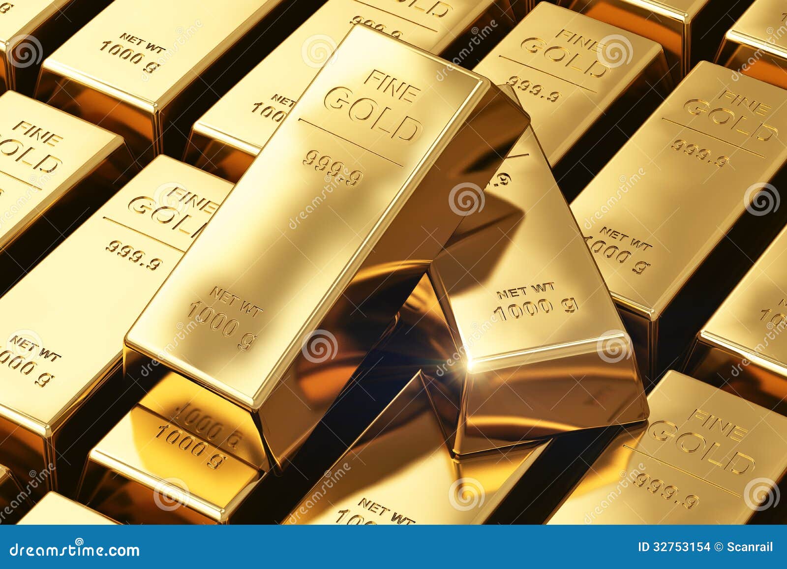 Lingots d'or illustration stock. Illustration du monétaire - 32753154