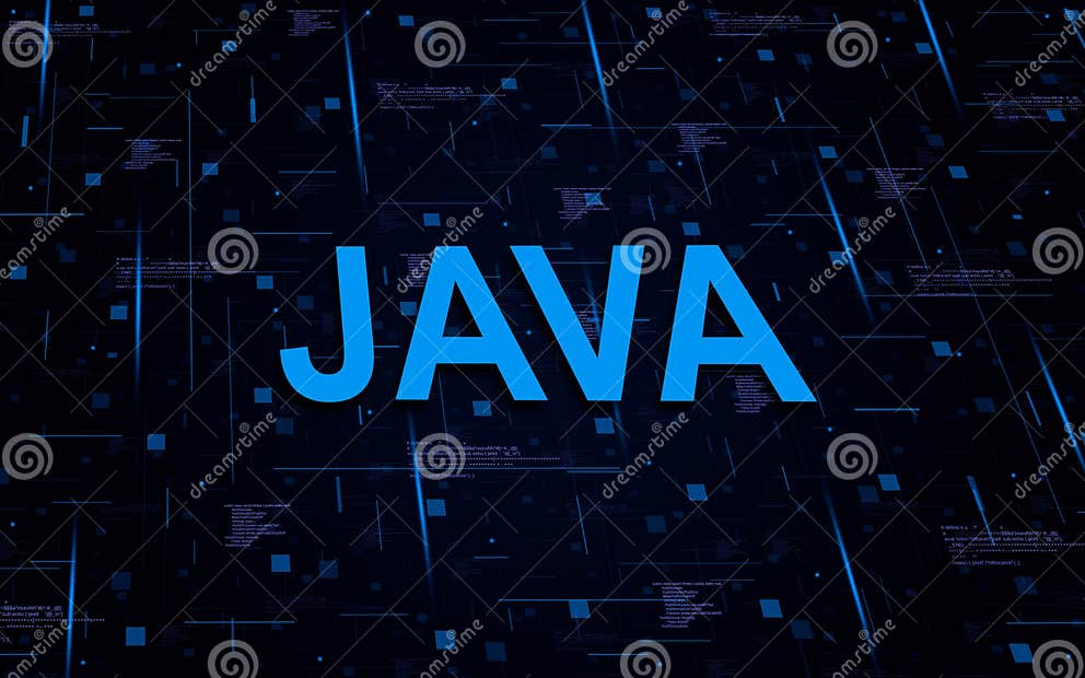 Linguagem De Programação Java Sobre Fundo Tecnológico Com Elementos De ...