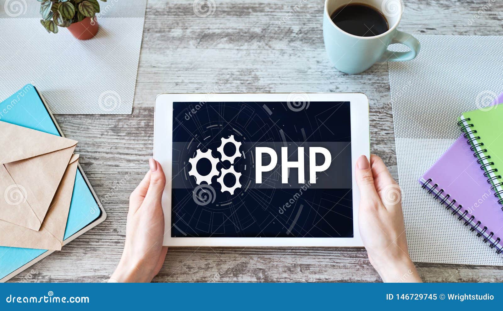 PHP Programming Language. Web and Application Development Concept. Imagem de Stock - Imagem de ...