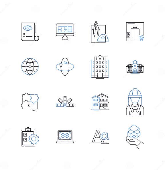 Linguistics Language Line Icons Collection. Syntax, Semantics, Phtics ...