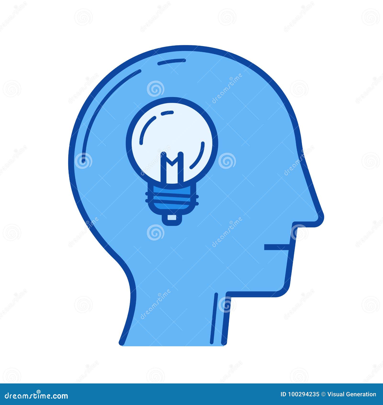 Linha ícone Da Sessão De Reflexão Ilustração do Vetor - Ilustração de ...