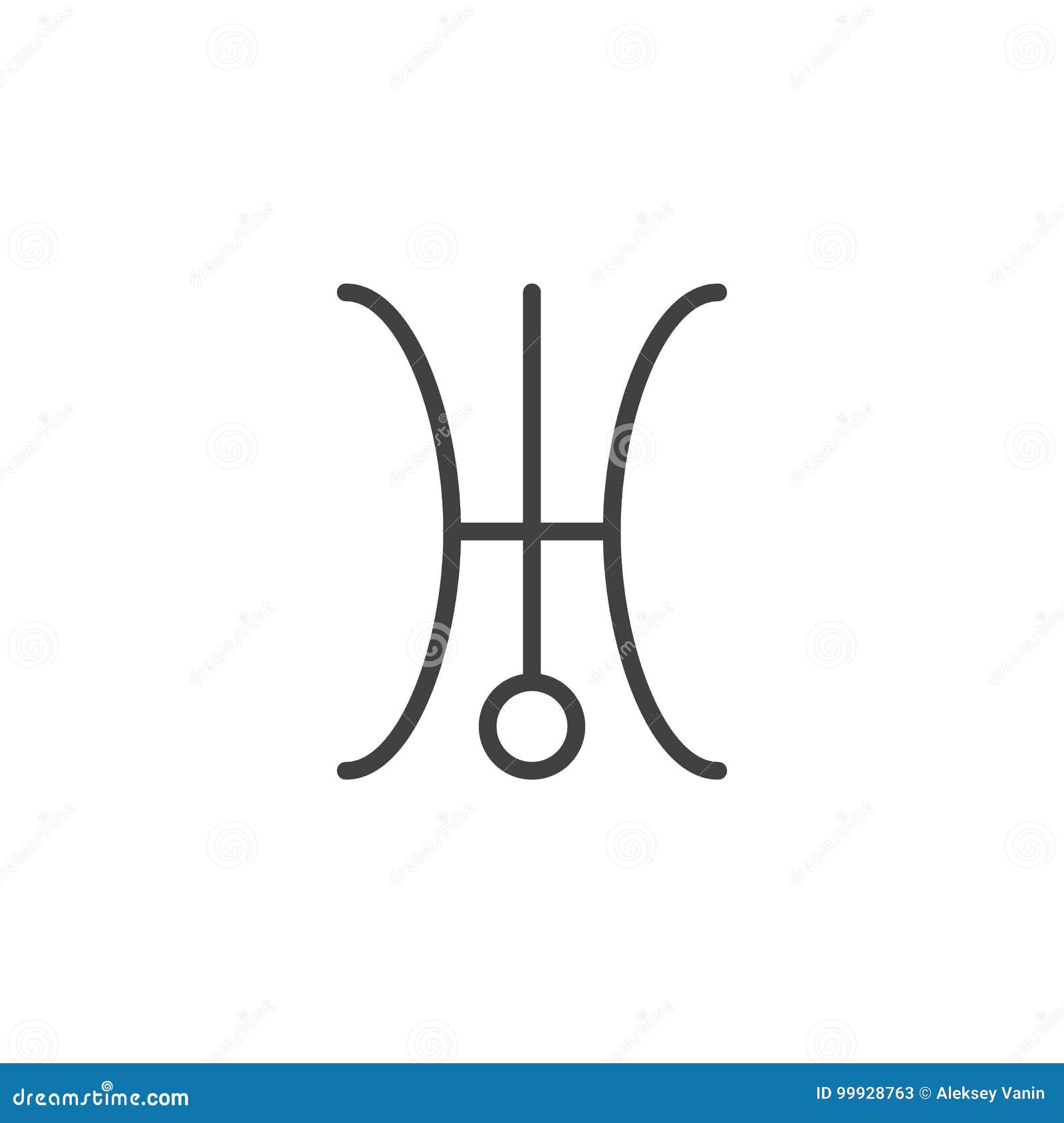Linha ícone Do Símbolo Do Urano Ilustração do Vetor - Ilustração de ...