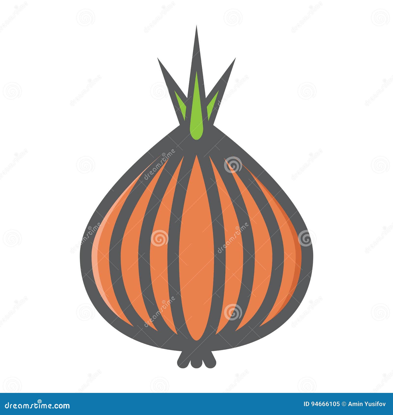 Linha Colorida ícone, Vegetal E Dieta Da Cebola Ilustração do Vetor ...