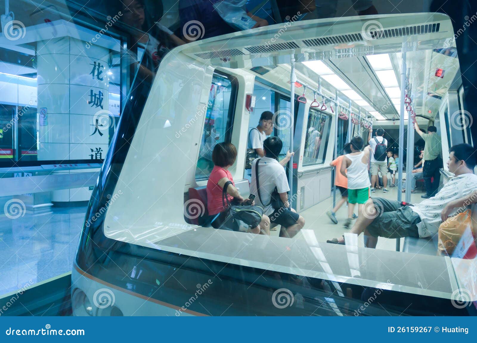 Linha Do Metro APM Em Guangzhou Fotografia Editorial - Imagem de ...