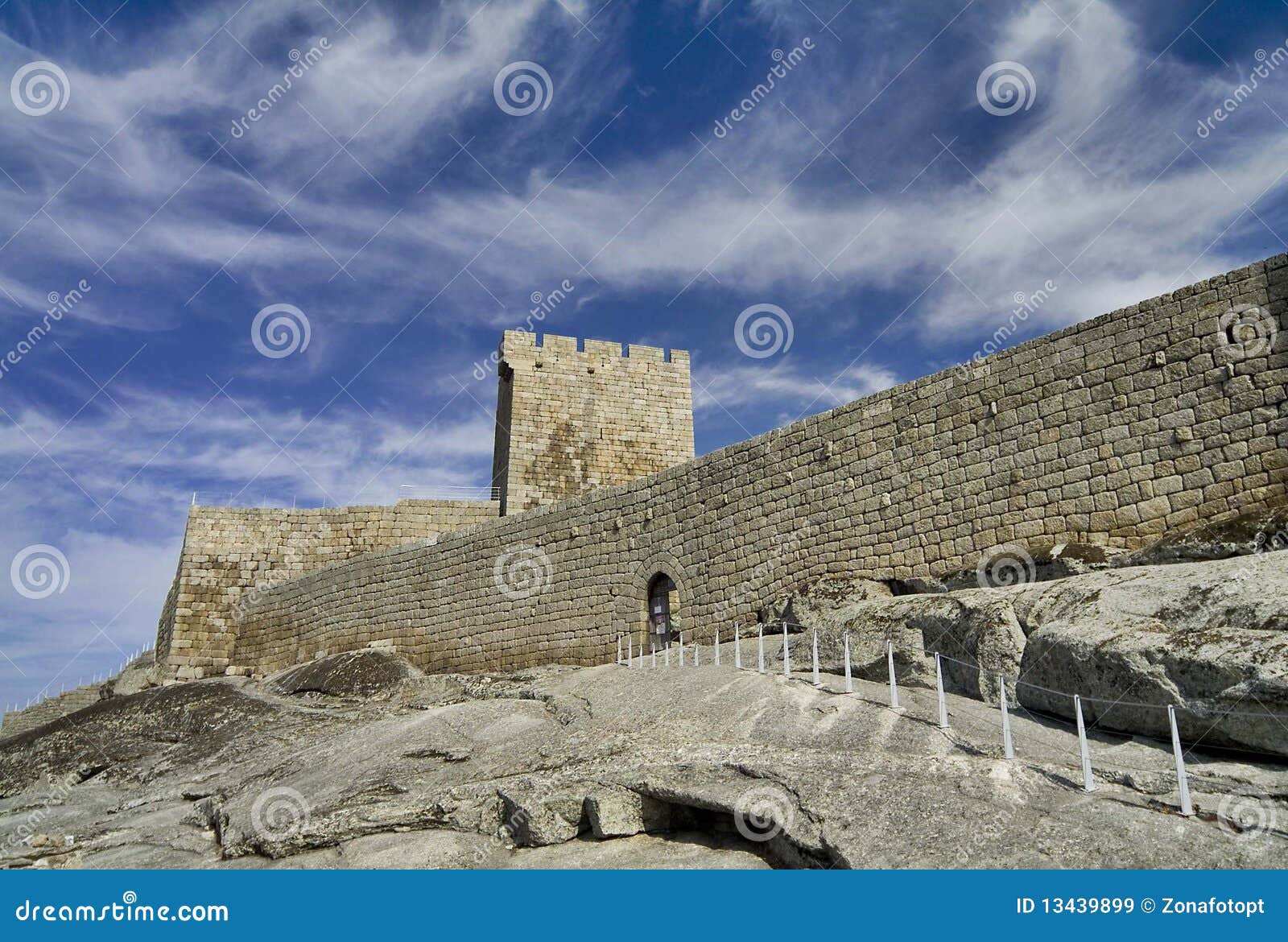 Linhares Castle stock image. Image of stones, castle - 13439899