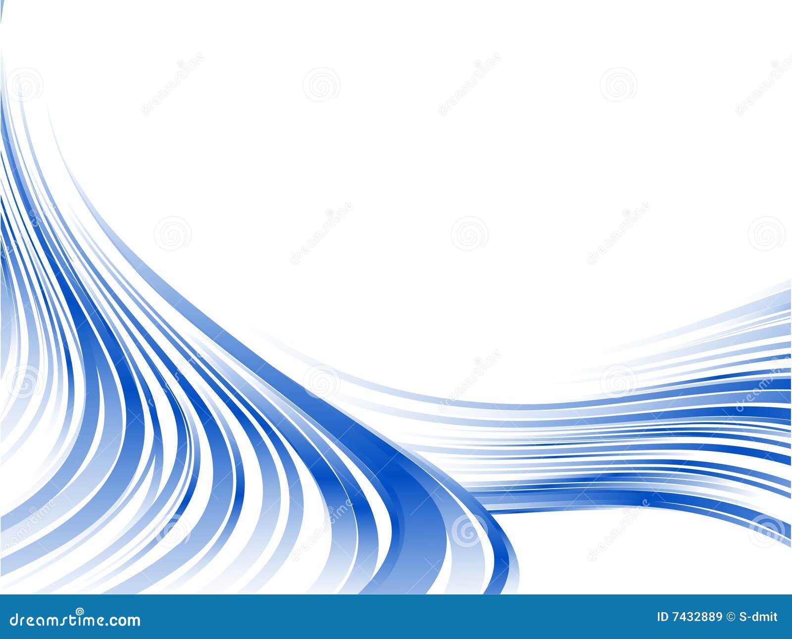 Linhas azuis abstratas ilustração do vetor. Ilustração de imagem - 7432889