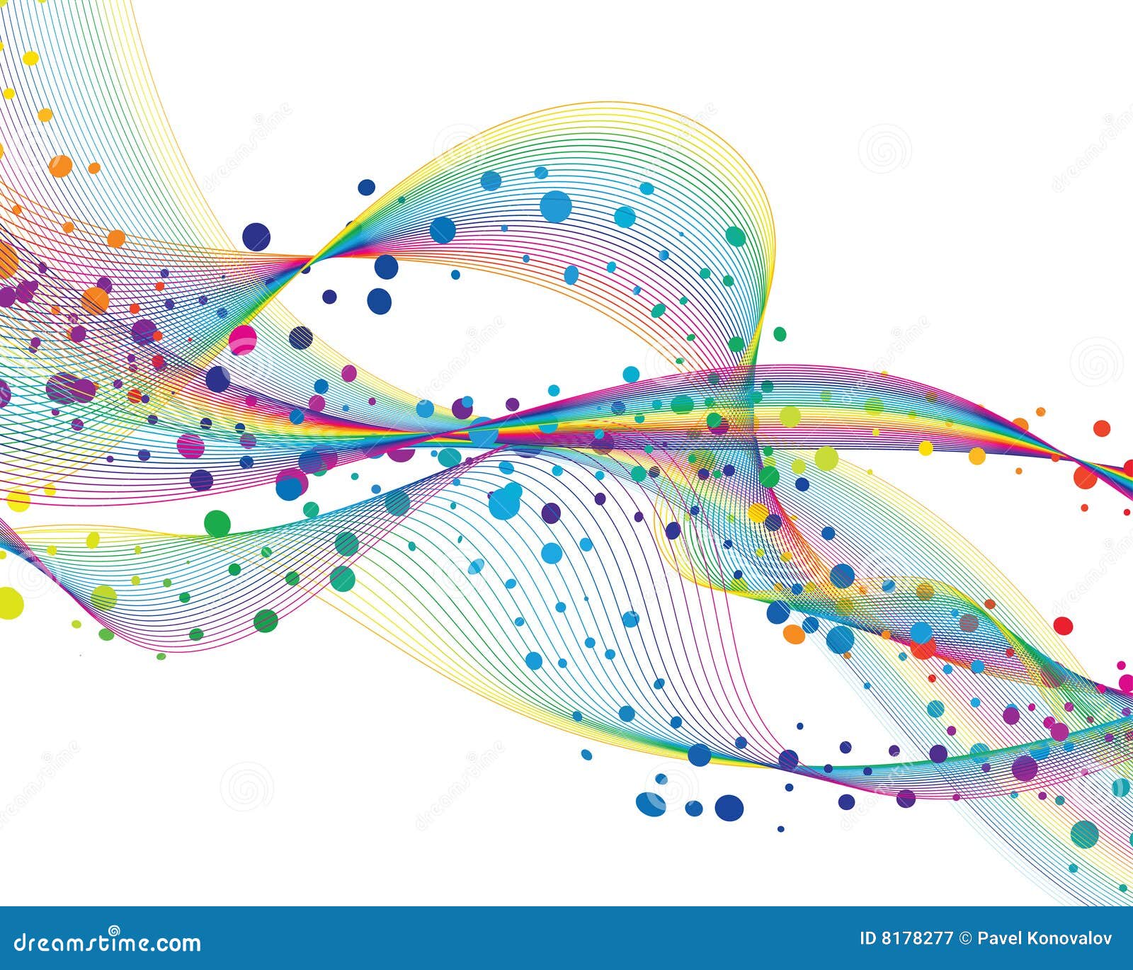 Linhas coloridas ilustração do vetor. Ilustração de elemento - 8178277