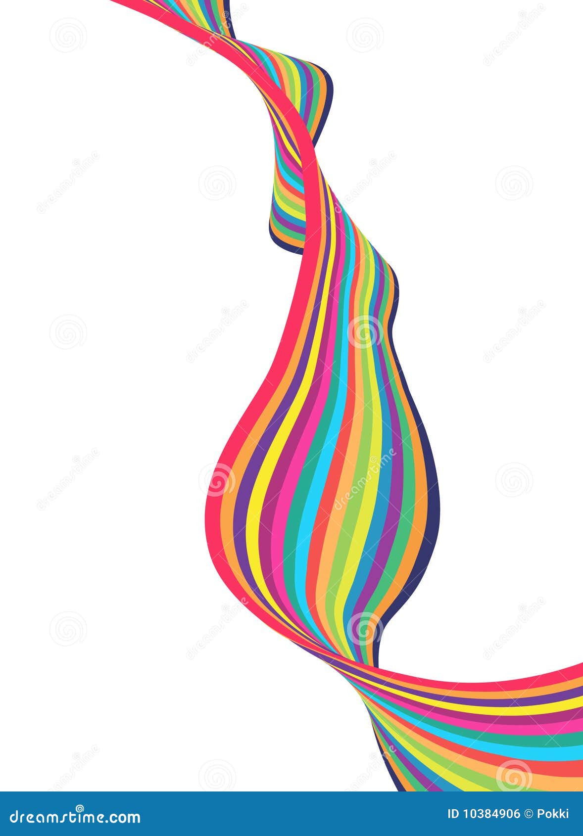 Linhas Coloridas Com Lugar Para O Texto. Ilustração do Vetor ...