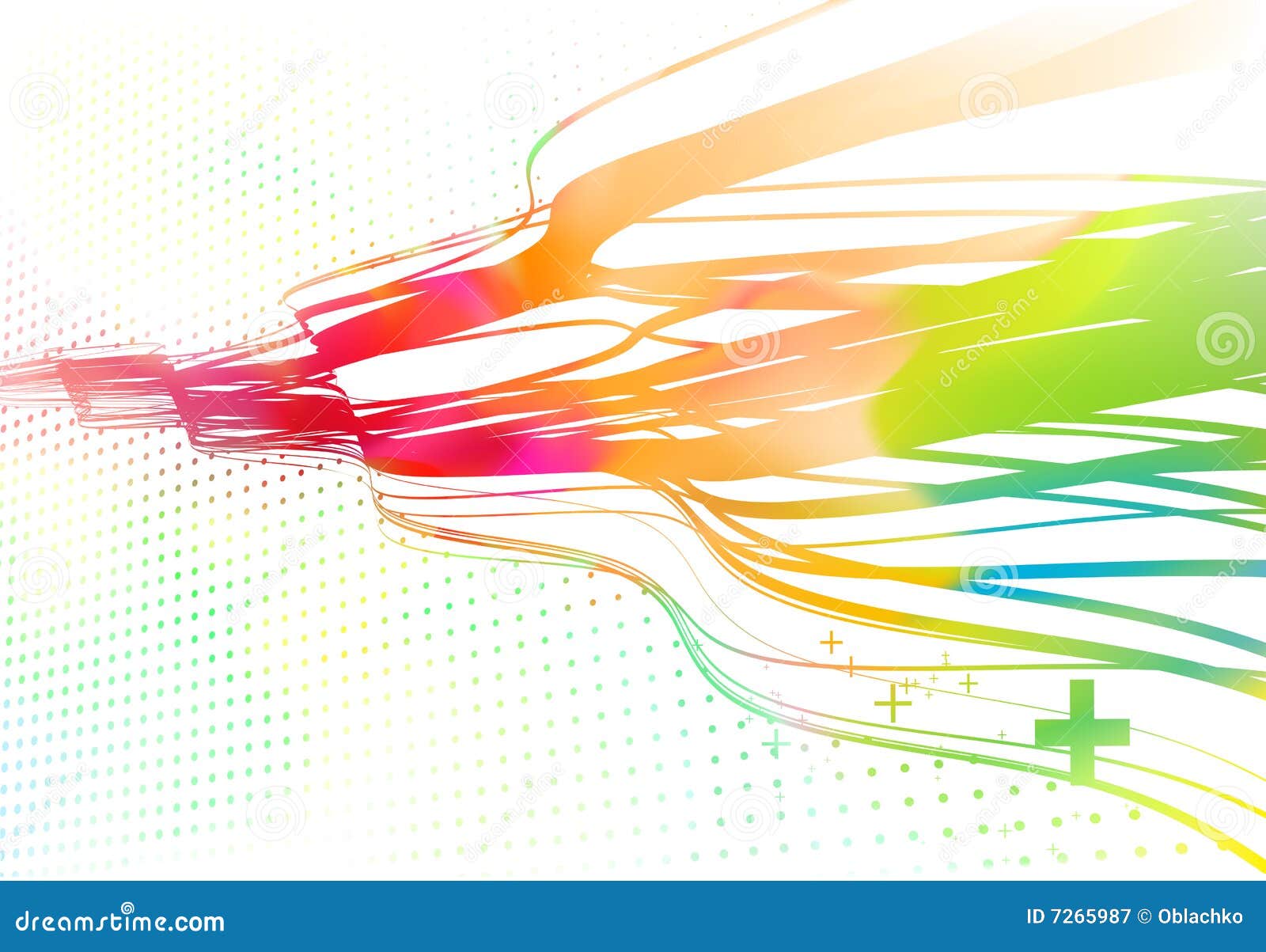 Linhas Coloridas Curvadas Fundo Ilustração do Vetor - Ilustração de ...