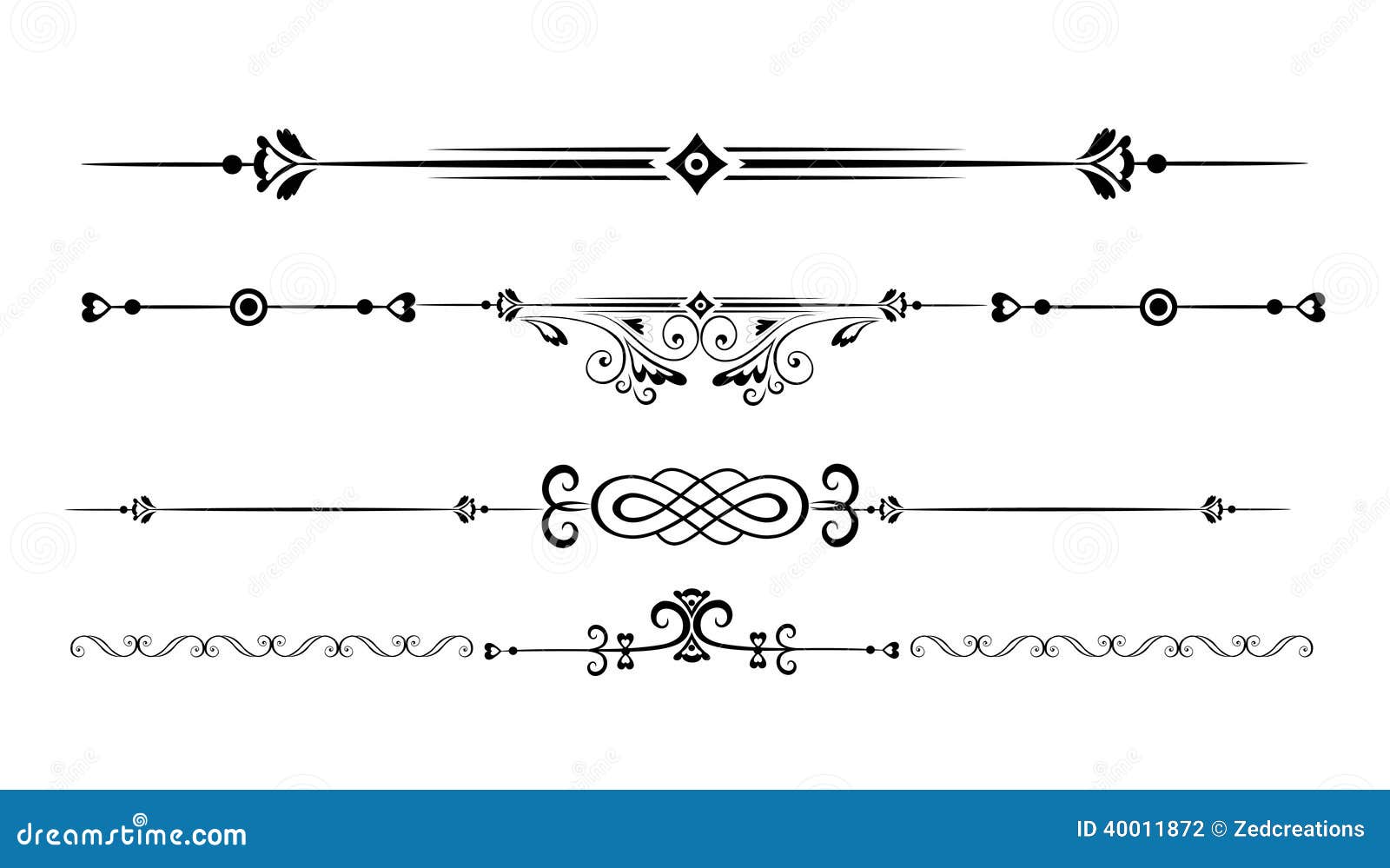 Linhas Decorativas Da Regra Ilustração do Vetor - Ilustração de ...