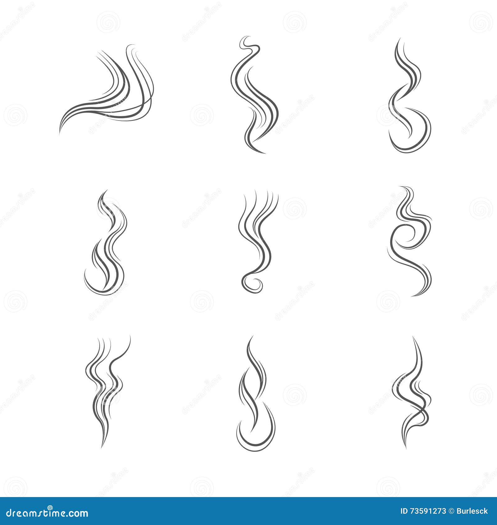 Linhas Grupo Do Fumo Do Vetor Ilustração do Vetor - Ilustração de ...